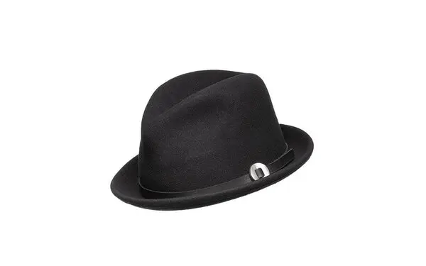 JAMIE SLYE HATS + ACCESSORIES Viv Short Brim Fedora Hat - Black