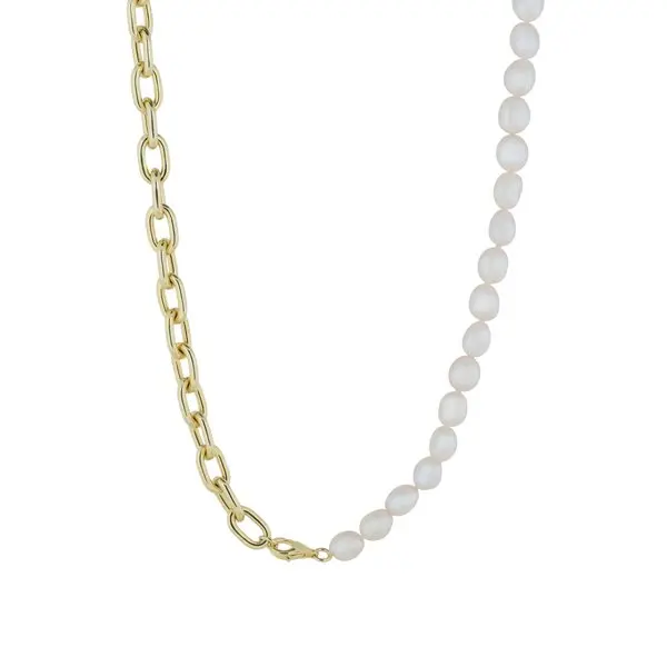 CHIARA TEDESCHI JEWELLERY Milano Necklace With Freshwater Pearls And 18k Vermeil Chain