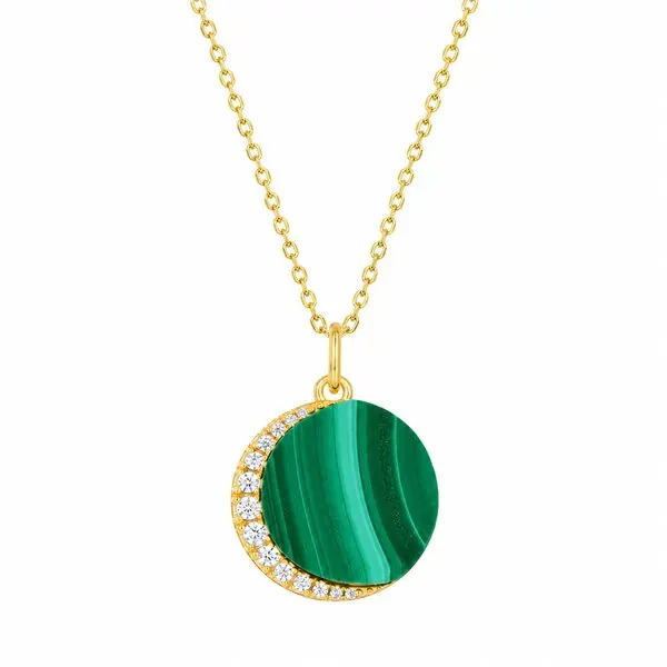 ORMIRO Emerald Planet Malachite Necklace