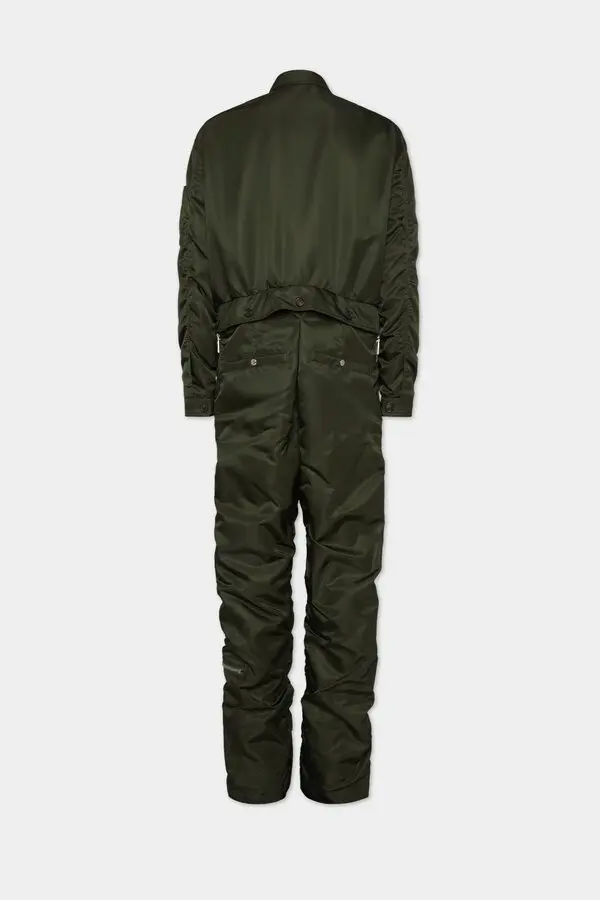 Dsquared2 Aviator Jumpsuit With Ruching And Zips