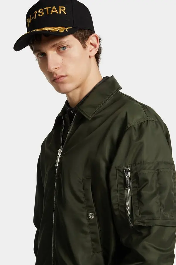 Dsquared2 Aviator Jumpsuit With Ruching And Zips