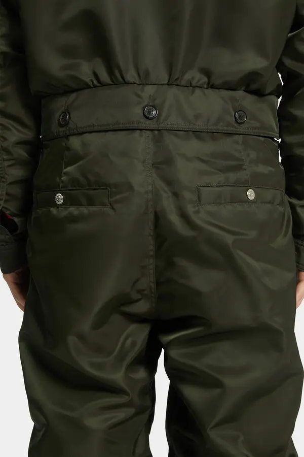 Dsquared2 Aviator Jumpsuit With Ruching And Zips