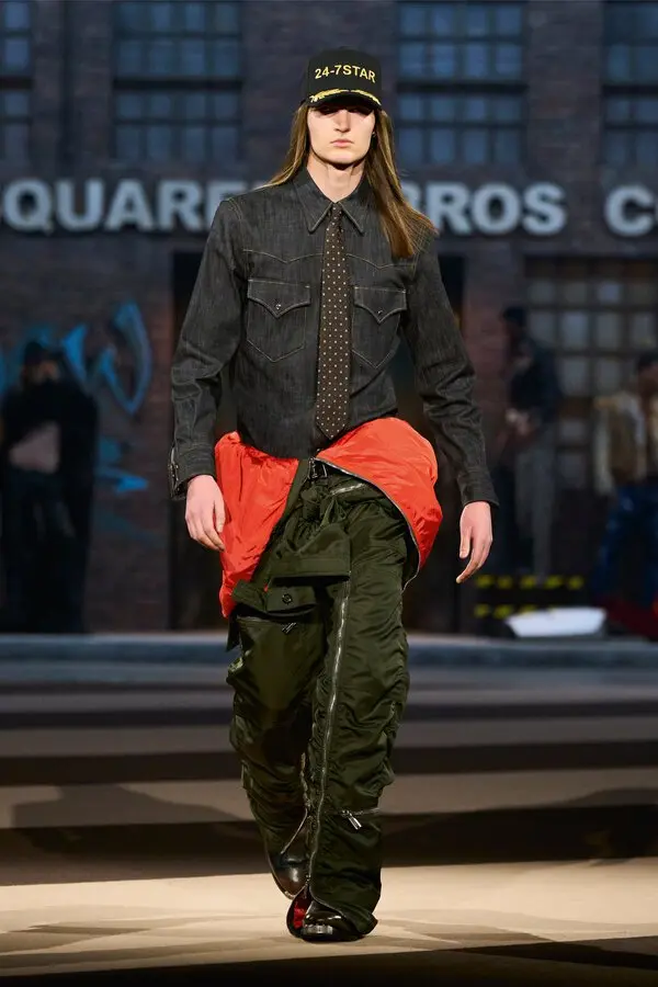 Dsquared2 Aviator Jumpsuit With Ruching And Zips