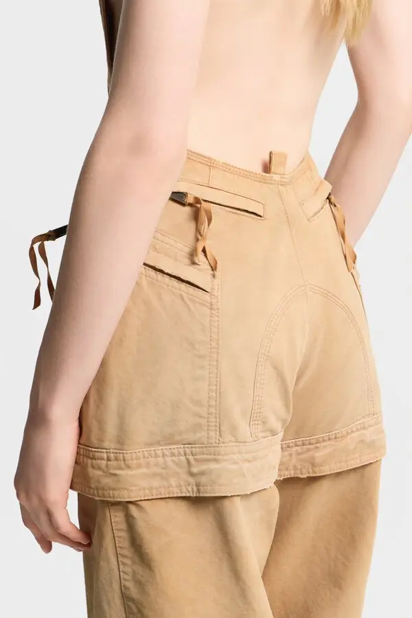 Dsquared2 Garment Dyed Utility Distressed Jumpsuit
