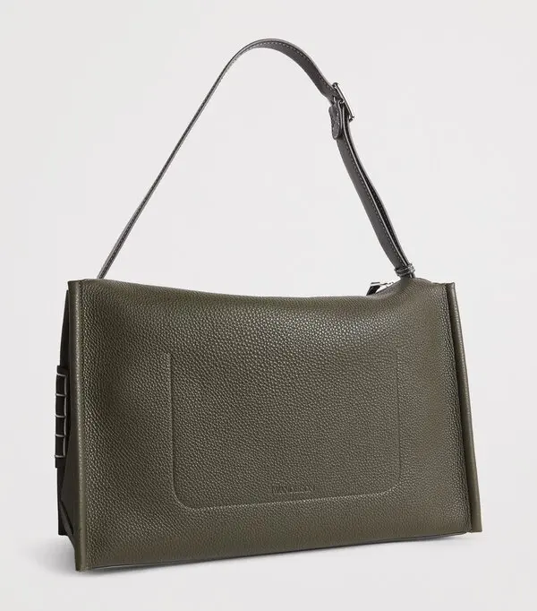 JW Anderson Leather Loafer Messenger Bag - Beige