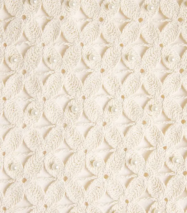 Sandro Crochet Beaded Skirt