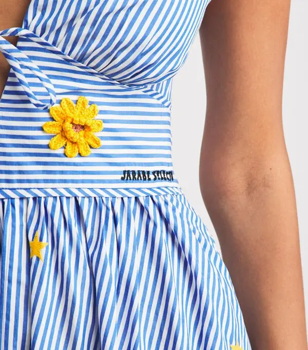 Camilla Cotton Appliquéd Midi Dress
