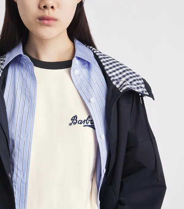 Barbour Cotton Embroidered Logo T-shirt - Ivory