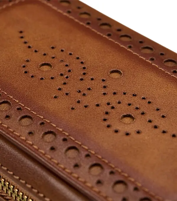 Wolf Brogue Zipped Watch Case