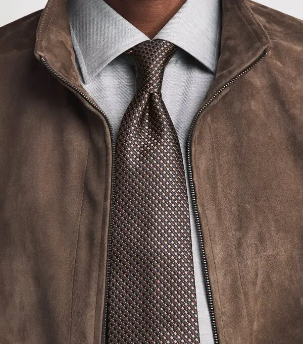 Pal Zileri Silk Geometric Jacquard Tie