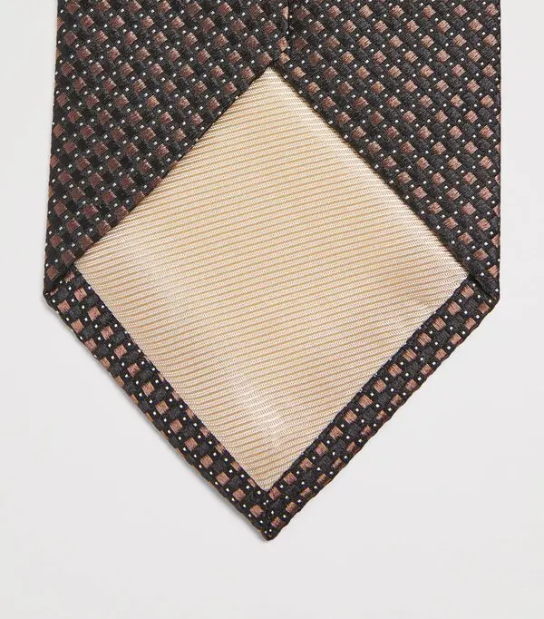 Pal Zileri Silk Geometric Jacquard Tie