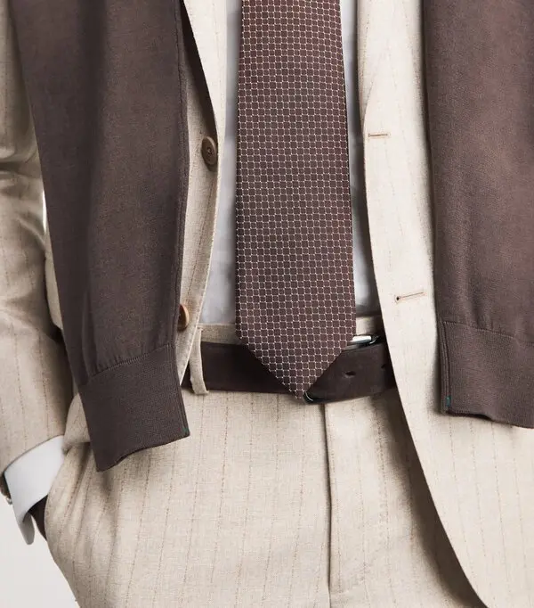 Pal Zileri Silk Geometric Jacquard Tie