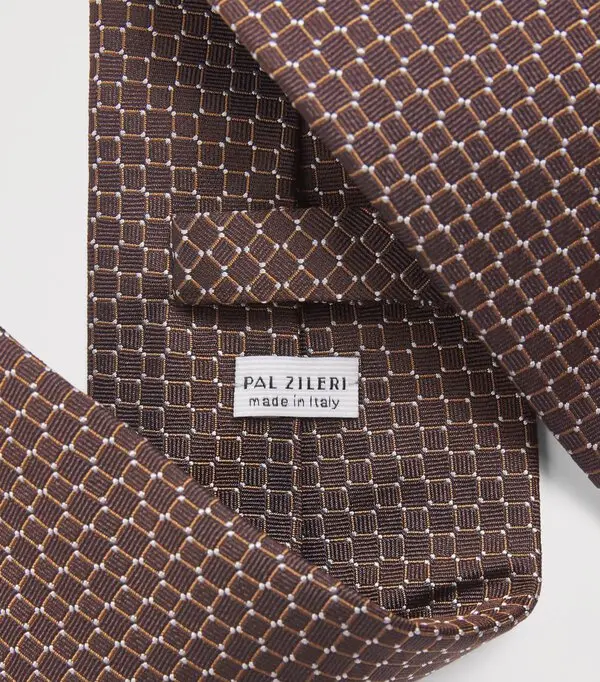 Pal Zileri Silk Geometric Jacquard Tie