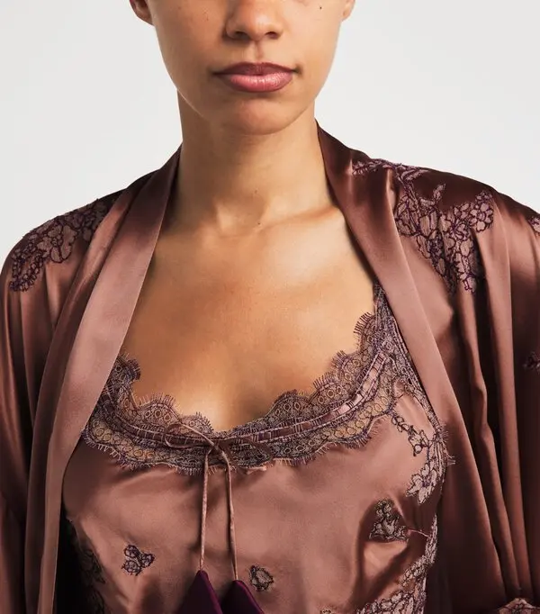 TORLOWEI Silk Patsy Mini Slip Dress