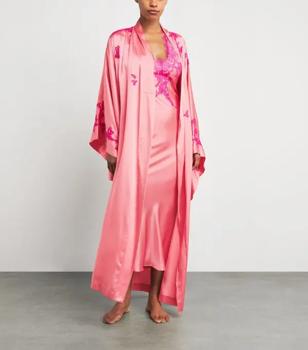 TORLOWEI Silk Tokoni Long Kimono