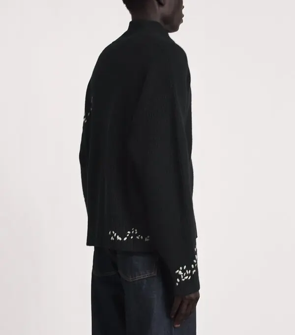 DOMREBEL Wool-blend Cropped Cardigan