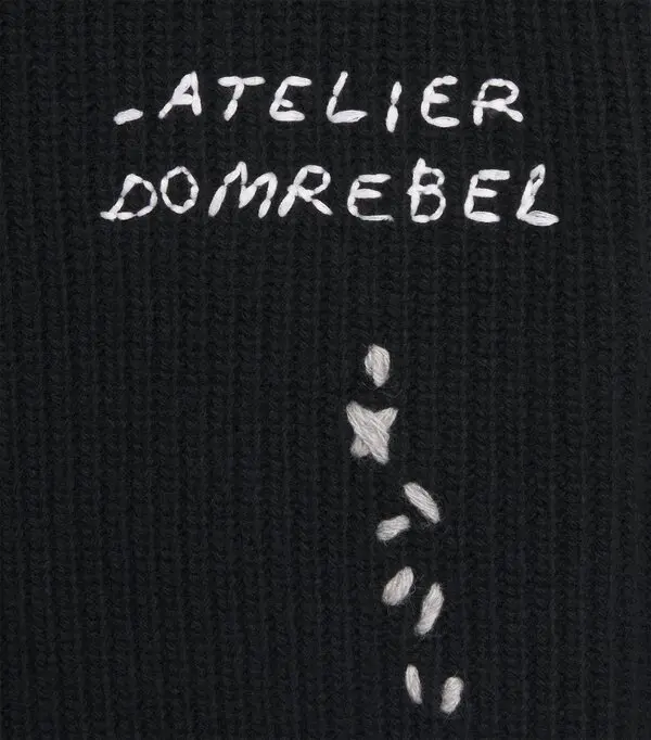 DOMREBEL Wool-blend Cropped Cardigan
