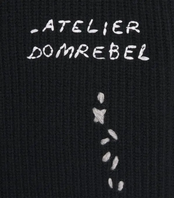 DOMREBEL Wool-blend Cropped Cardigan
