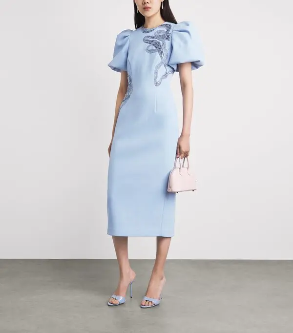 Rebecca Vallance Embellished Aylin Midi Dress