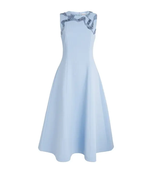 Rebecca Vallance Embellished Aylin Midi Dress - Blue