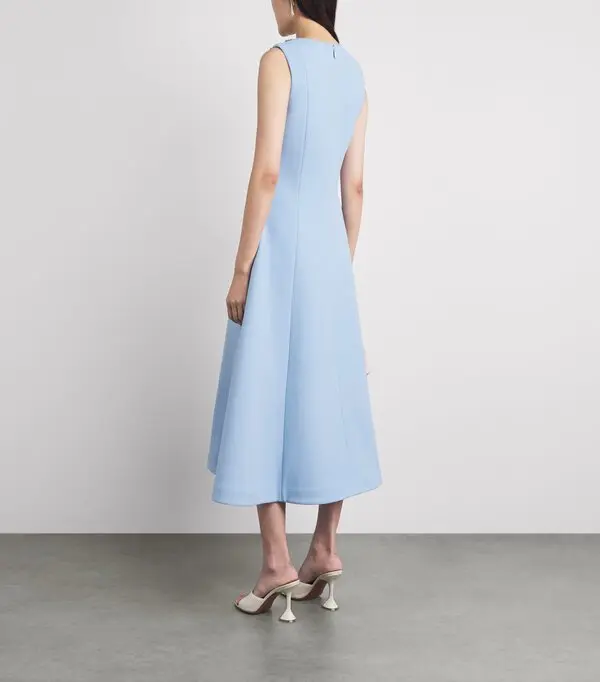 Rebecca Vallance Embellished A-line Midi Dress - Blue