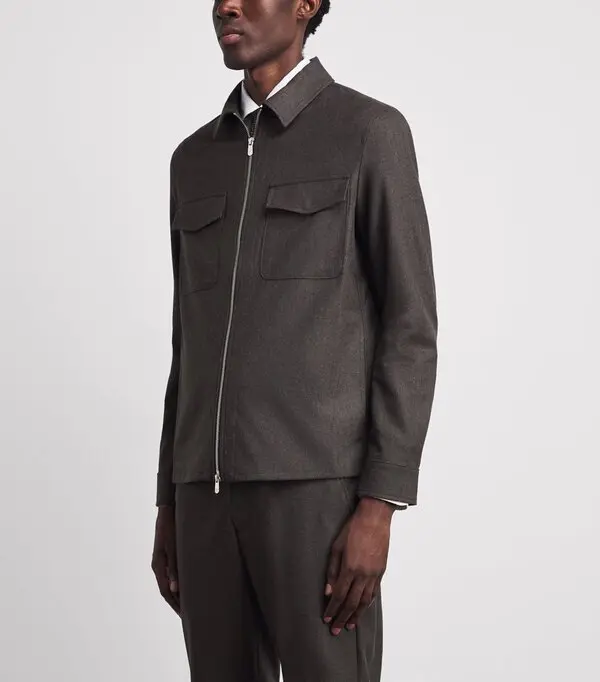 Marco Pescarolo Cashmere 2-way Zip Jacket