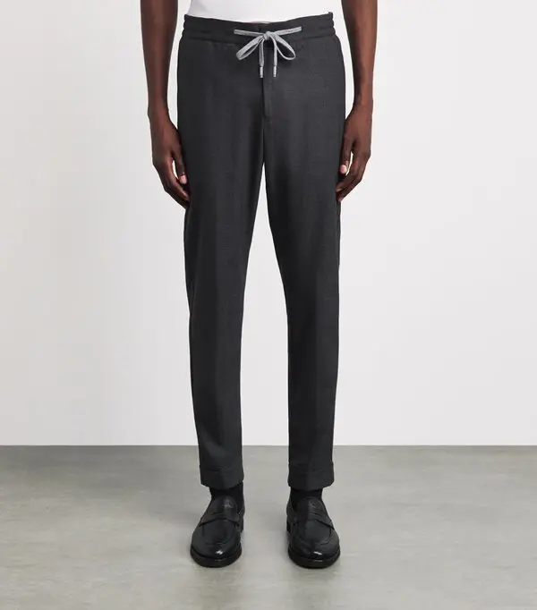 Marco Pescarolo Cashmere Drawstring Trousers - Grey