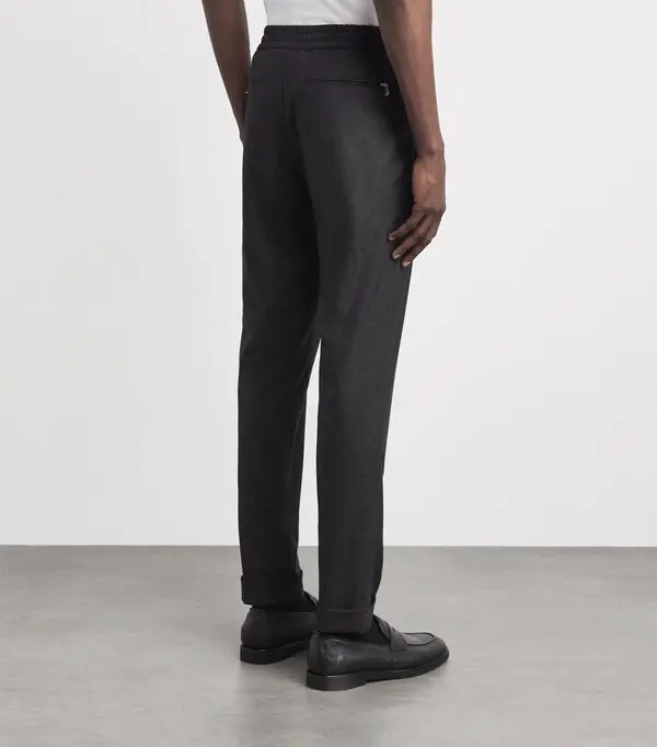 Marco Pescarolo Cashmere Drawstring Trousers - Grey