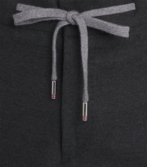 Marco Pescarolo Cashmere Drawstring Trousers - Grey