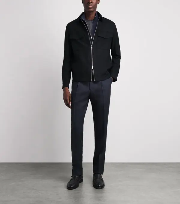 Marco Pescarolo Cashmere 2-way Zip Jacket