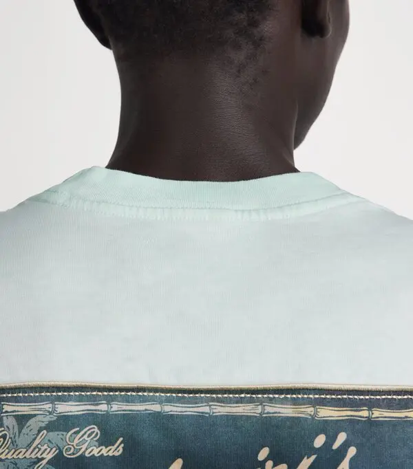 Amiri Cotton Quality Goods Patch T-shirt - Blue