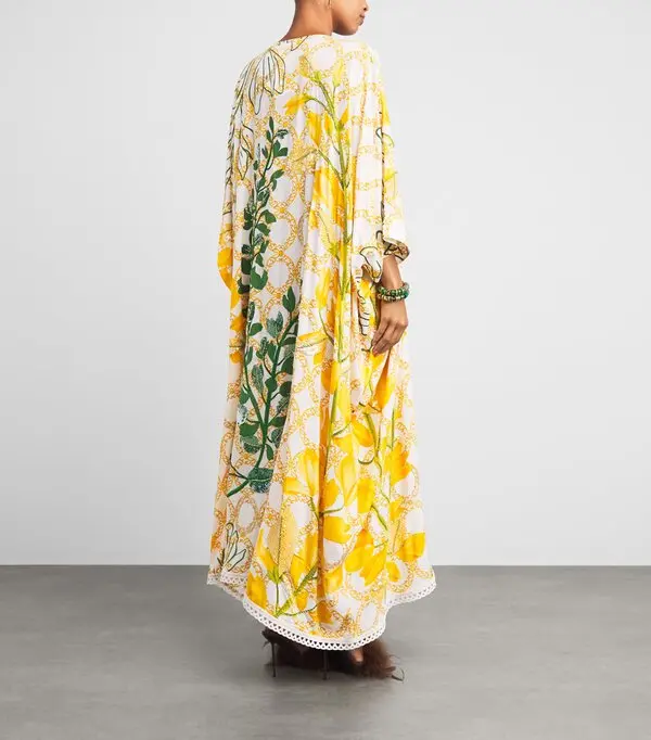 Verandah Embellished Floral Kaftan Maxi Dress