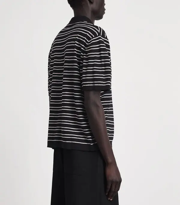 REPRESENT Cotton Stripe Polo Shirt