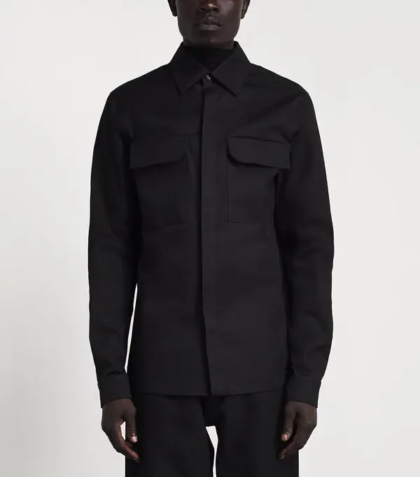 Rick Owens Cotton Poplin Work Shirt