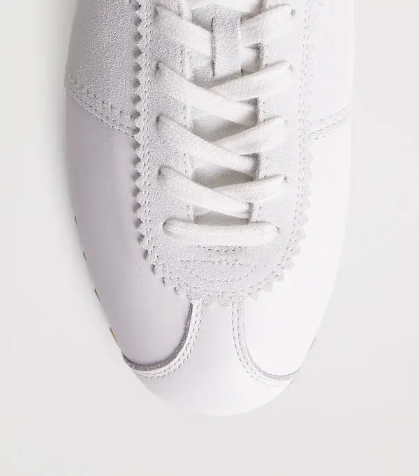 Sandro Leather And Suede Low-top Sneakers