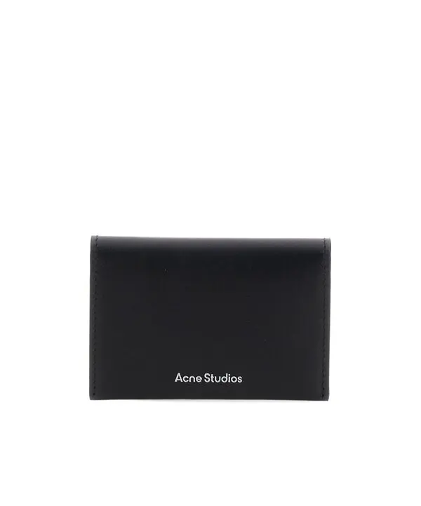 Acne Studios Logo Plaque Bifold Wallet - Black