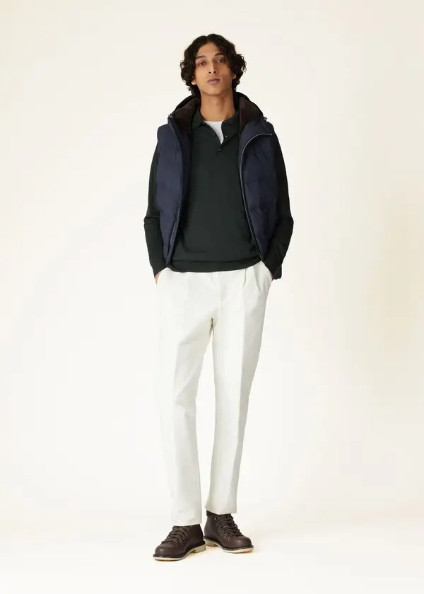 Loro Piana Long-sleeved Knitted Polo Shirt