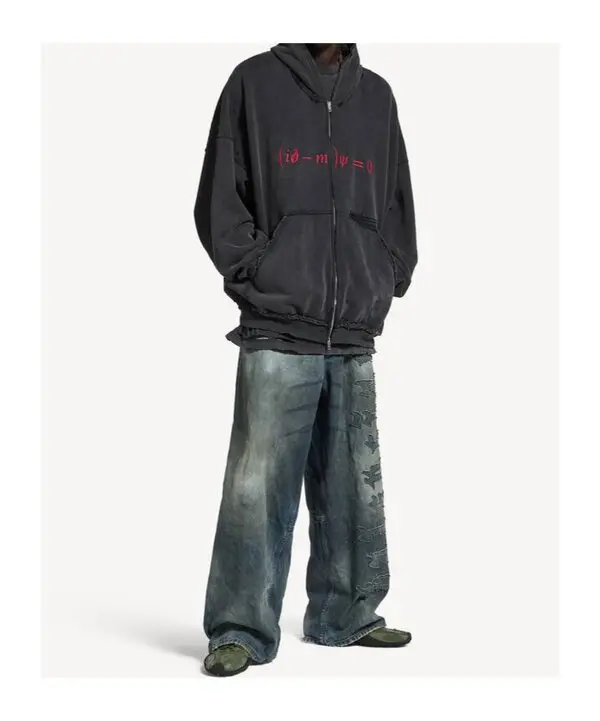 Balenciaga Dirac Equation Zip-up Hoodie