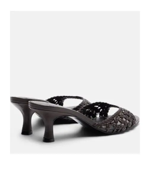 Staud Brigitte Woven Leather Mules