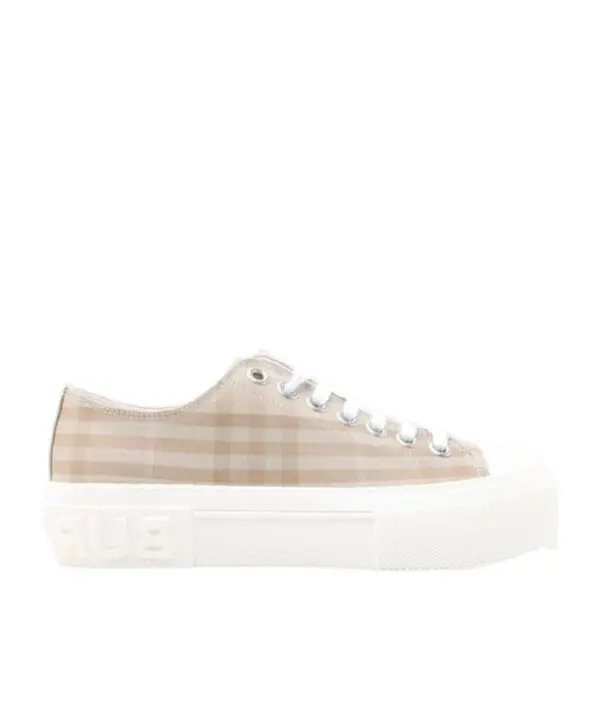 Burberry Plaid Low-cut Casual Shoes - White