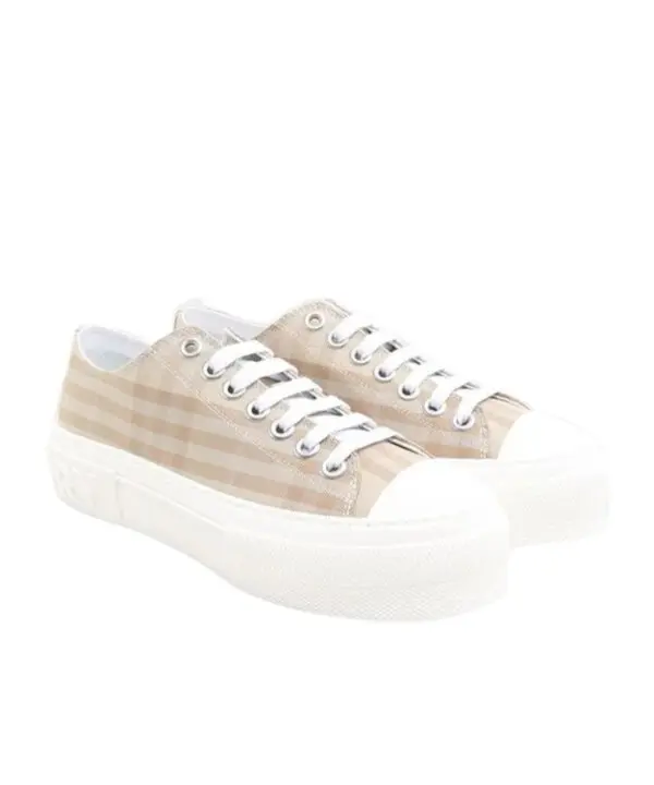Burberry Plaid Low-cut Casual Shoes - White