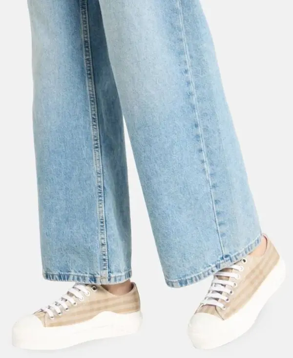 Burberry Plaid Low-cut Casual Shoes - White