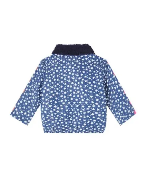 Stella McCartney Printed Teddy-trimmed Denim Jacket