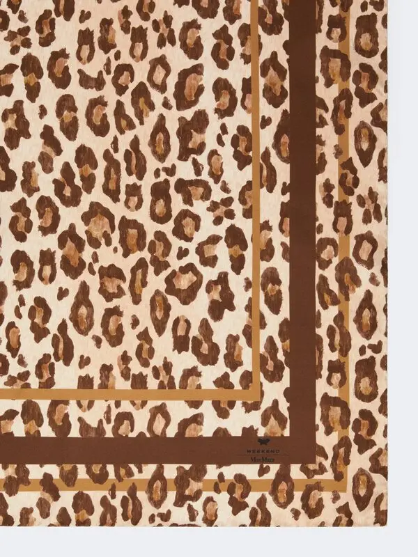 Max Mara Printed Silk Twill Scarf
