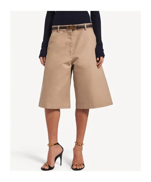 Balenciaga Bermuda Shorts In Dune
