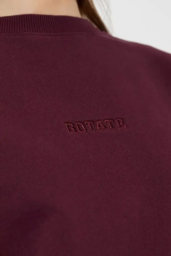 ROTATE BY BIRGER CHRISTENSEN Crewneck Embroidered Sweatshirt
