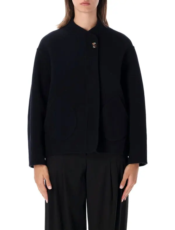 Soeur Windsor Short Coat - Deep Navy