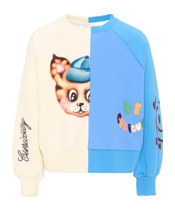 MOLO Graphic-print Panelled Sweater
