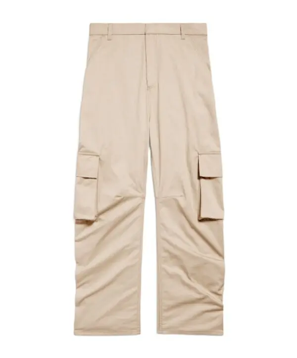 Balenciaga Relaxed Cargo Pants - Beige