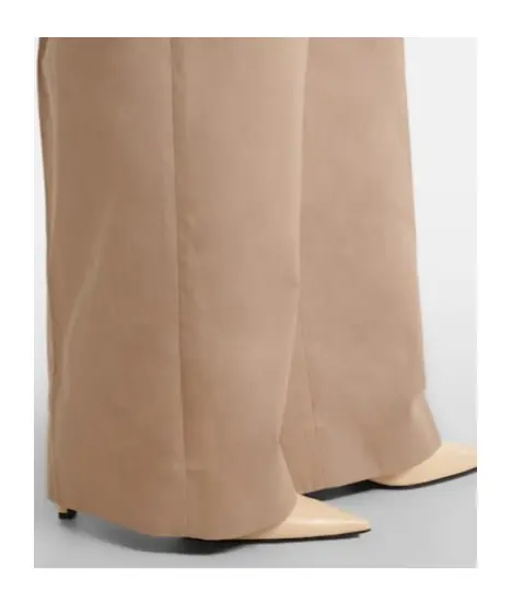 JIL SANDER Pleated Cotton Wide-leg Pants